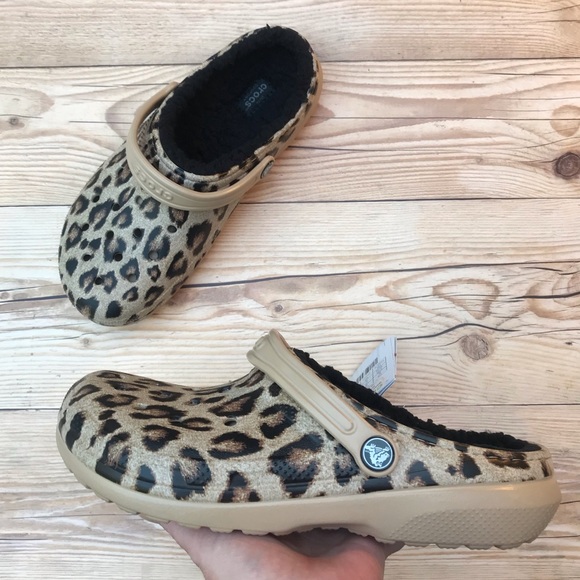 CROCS | Shoes | Crocs Classic Lined Clog Animal Leopard Print | Poshmark